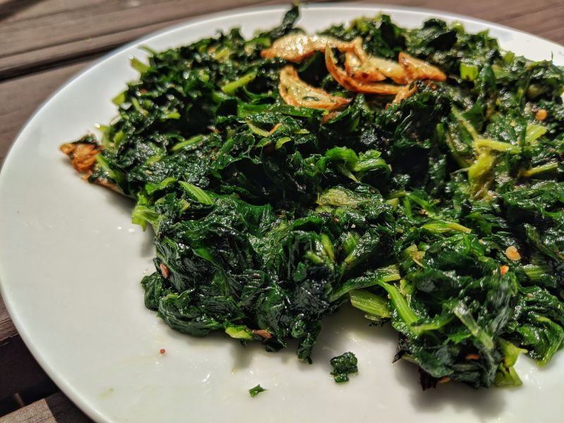 Italian-style Greens - The Buslife Kitchen